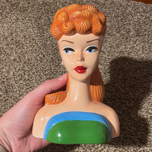 Barbie | Accents | Vintage Barbie Head Vase From Barbie With Love ...